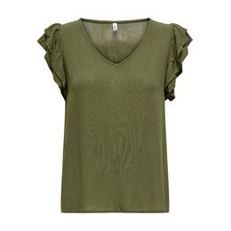 Only Bluse "Chiara" in Khaki - 29% | Gr&ouml;&szlig;e L | Damen-blusen