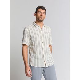 NO EXCESS Hemd - Regular fit - in Creme/ Hellblau - 70% | Gr&ouml;&szlig;e S | Herren-plussize