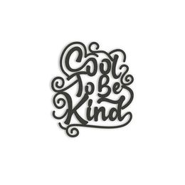 hippodino Wanddekor "Cool to be kind" in Schwarz - (B)35 x (H)40 cm - 63% | Wanddekoration