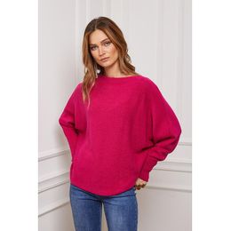 So Cachemire Pullover "Jackson" in Fuchsia - 74% | Gr&ouml;&szlig;e L | Damen-pullover-cardigans