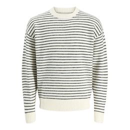 Jack & Jones JACK & JONES Junior Pullover ''Ollie'' in Creme/ Schwarz - 51% | Gr&ouml;&szlig;e 128 | Kinder-pullover