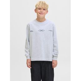 Jack & Jones JACK & JONES Junior Sweatshirt "Signal" in Grau - 36% | Gr&ouml;&szlig;e 176 | Kinder-sweatshirts-jacken