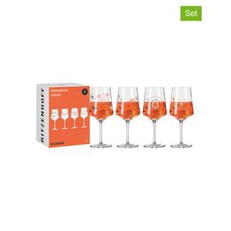 Ritzenhoff 4er-Set: Cocktailgl&auml;ser "Sommerrausch" in Orange - 544 ml - 51% | Gedeckter-tisch