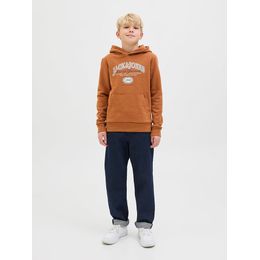 Jack & Jones JACK & JONES Junior Hoodie ''Ari'' in Orange - 33% | Gr&ouml;&szlig;e 152 | Kinder-sweatshirts-jacken