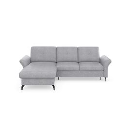 Home Affaire Ecksofa &raquo;Calando L-Form&laquo; wahlweise mit Bettfunktion, Bettkasten und Armteilfunktion silber 100% Polyester