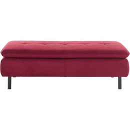 Home Affaire Hockerbank &raquo;Birkholm&laquo; passend zur Serie "Birkholm", B/T/H: 137/65/44 cm rot 100% Polyester