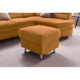 Home Affaire Hocker &raquo;Cardoso&laquo; mit Stauraum, passend zur Serie gelb Struktur impr&auml;gniert (100% Polyester);Luxus-Microfaser ALTARA NUBUCK (100% 