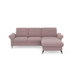 Home Affaire Ecksofa &raquo;Calando L-Form&laquo; wahlweise mit Bettfunktion, Bettkasten und Armteilfunktion lila 90% Polyester 10% Polyamid