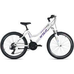 WYLD Kinderfahrrad &raquo;Girls 24" Mistral Wei&szlig; 18 G&auml;nge RH 38 cm - Ab 8 Jahre&laquo; 18 Gang Kettenschaltung Kinderfahrrad
