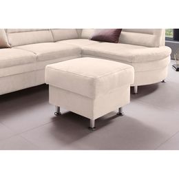 Home Affaire Hocker &raquo;Cardoso&laquo; mit Stauraum, passend zur Serie beige Struktur impr&auml;gniert (100% Polyester);Luxus-Microfaser ALTARA NUBUCK (100% 