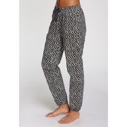 Vivance Dreams Damen Pyjamahose mit elastischem Hosensaum schwarz-wei&szlig; 36/38, N-Gr