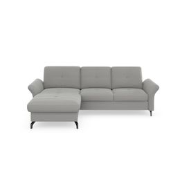 Home Affaire Ecksofa &raquo;Calando L-Form&laquo; wahlweise mit Bettfunktion, Bettkasten und Armteilfunktion silber 90% Polyester 10% Polyamid