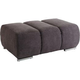 Home Affaire Hocker &raquo;Bono&laquo; grau Luxus-Microfaser (100% Polyester);Luxus-Microfaser ALTARA NUBUCK (100% Polyester);Samtstruktur (95% Polyester, 5% 