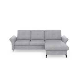 Home Affaire Ecksofa &raquo;Calando L-Form&laquo; wahlweise mit Bettfunktion, Bettkasten und Armteilfunktion silber 100% Polyester