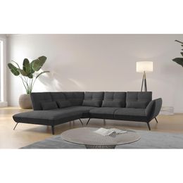 OTTO home Ecksofa &raquo;Mikado L-Form&laquo; inkl. Sitztiefenverstellung und Armteilverstellung grau 100% Polyester