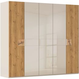 Rauch Kleiderschrank &raquo;Dreht&uuml;renschrank Schrank Garderobe W&auml;scheschrank KONA&laquo; Breiten 251/301 cm, H&ouml;he 223 cm, Tiefe 61 cm, Glasauflage, Massivholz-
