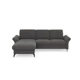 Home Affaire Ecksofa &raquo;Calando L-Form&laquo; wahlweise mit Bettfunktion, Bettkasten und Armteilfunktion grau 90% Polyester 10% Polyamid