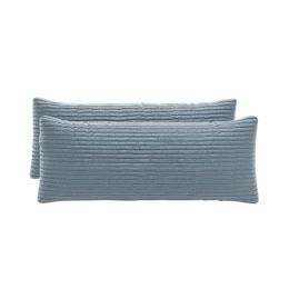 Home Affaire Sofakissen &raquo;Coco&laquo; wahlweise 2er- oder 3er-Nierenkissen-Set, Breite jeweils 64 cm blau