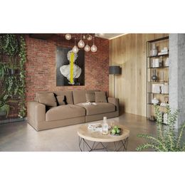 Home Affaire Big-Sofa &raquo;Innovid&laquo; Modernes Modul-Polsterprogramm braun 100% Polyester