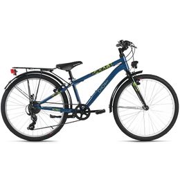 Dacapo Kinderfahrrad &raquo;24" Bobby Blau 7 G&auml;nge RH 32 cm - Ab 8 Jahre&laquo; 7 Gang Kettenschaltung Kinderfahrrad