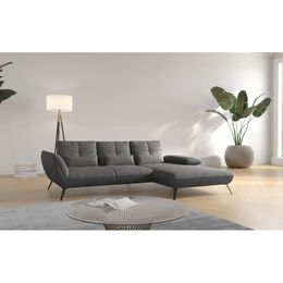 OTTO home Ecksofa &raquo;Mikado L-Form&laquo; inkl. Sitztiefenverstellung und Armteilverstellung grau 100% Polyester