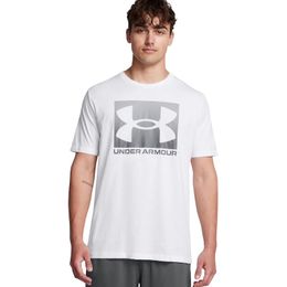 Under Armour Damen T-Shirt &raquo;UA M BOXED SPORTS UPDATED SS&laquo; sportlicher Stil, Rundhalsausschnitt, aus Baumwolle und Polyester wei&szlig; S