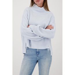 monari Damen Strickpullover &raquo;Pullover Basic Perlfang&laquo; Regular fit mit Stehkragen 46
