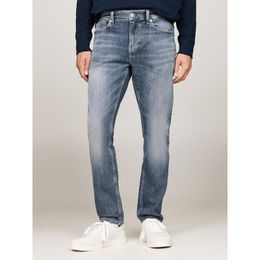Tommy Jeans Slim-fit-Jeans &raquo;Austin Slim Tapered&laquo; zum Kn&ouml;chel hin schmaler werdende Jeans mit mittlerer Leibh&ouml;he Denim Dark2 Obermaterial: 92%...