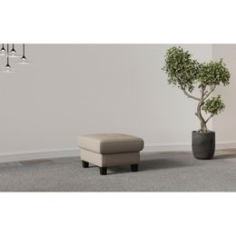 Home Affaire Polsterhocker &raquo;Varese&laquo; Kreuznaht in beige grau 95%Polyester 5%Polyamid