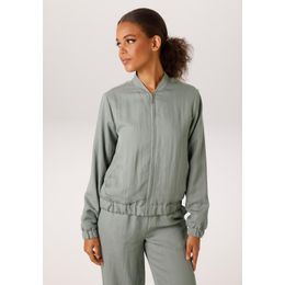 Aniston Casual Damen Aniston CASUAL Blouson in trendiger Twill-Qualit&auml;t - NEUE KOLLEKTION 42