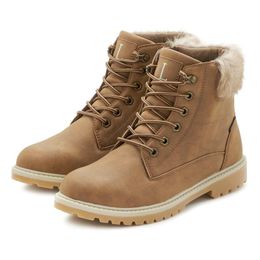 Lascana Damen Lascana Stiefelette &raquo;Winterboots, Outdoorstiefel, Winterstiefelette&laquo; mit wasserabweisender Comfortex-Membrane braun 36