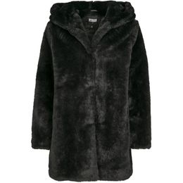 Urban Classics Damen Urban Classics Parka &raquo; Damen Ladies Hooded Teddy Coat&laquo; 1 Stk. tlg. ohne Kapuze S