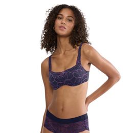 Triumph Balconette-BH &raquo;Body Make-Up Illusion Lace&laquo; Komfort B&uuml;gel, gepolstert, weiche Spitze blau 70, Cup B Balconette-BH
