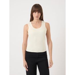 Y.A.S Damen Tanktop &raquo;YASPALOMA TANK TOP NOOS&laquo; mit Satinpaspel wei&szlig; L