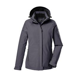 Killtec Damen Funktionsjacke &raquo;KOW 250 WMN JCKT&laquo; Wasserdichte Damenjacke, atmungsaktiv, abnehmbare Kapuze silber 46