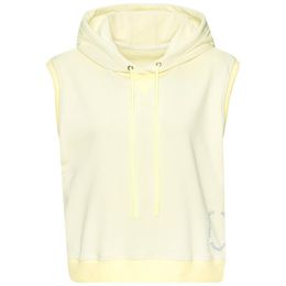 active by Lascana Lascana Active Damen LASCANA ACTIVE Hoodie, ohne &Auml;rmel gelb XS (32/34)