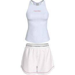 Calvin Klein Underwear Damen Schlafanzug &raquo;V DAY TANK SHORT SET&laquo; Mit elastischem Bund L (40)