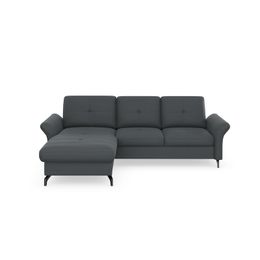 Home Affaire Ecksofa &raquo;Calando L-Form&laquo; wahlweise mit Bettfunktion, Bettkasten und Armteilfunktion grau 100% Polyester