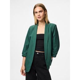 Pieces Damen Pieces Blusenblazer &raquo;PCBOSELLA 3/4 BLAZER NOOS&laquo; Materialmix, regular fit gr&uuml;n S