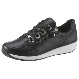 Ara Damen Sneaker &raquo;OSAKA&laquo; Freizeitschuh, Halbschuh, Schn&uuml;rschuh in bequemer Schuhweite G schwarz 2,5