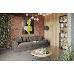 Home Affaire Big-Sofa &raquo;Innovid&laquo; Modernes Modul-Polsterprogramm braun 100% Polyester