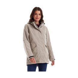 Killtec Damen Funktionsjacke &raquo;Damen Jacke&laquo; Wasserdichte, atmungsaktive Damenjacke mit abnehmbarer Kapuze beige 36