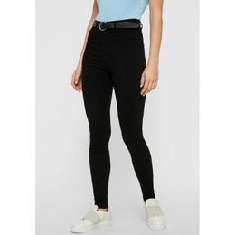 Pieces Damen Pieces Jeggings &raquo;PCHIGHSKIN WEAR JEGGINGS&laquo; Viskosemischung, skinny fit schwarz M, N-Gr