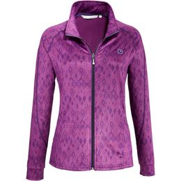 DEPROC Active Damen DEPROC Active Strickfleecejacke &raquo;WILLMOOSE WOMEN&laquo; in edler Print-Optik pink 40/42 (M)