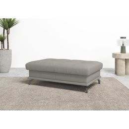 OTTO home Polsterhocker &raquo;Costello, B: 133 cm&laquo; individuell zu kombinieren, Federkern grau Luxus-Microfaser (90% Polyester, 10% Polyamid);Samtoptik (100