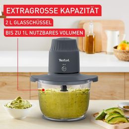 Tefal Zerkleinerer &raquo;MB6031 Choppeor&laquo; 500 W 2 Geschwindigkeiten, 4 Edelstahlklingen grau