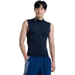 Under Armour Herren Trainingstop hoch geschlossener Ausschnitt, f&uuml;r Sportmode, leichtes Material schwarz 3XL