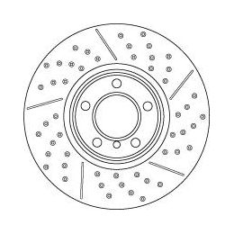 TRW Bremsscheibe DF6604S vorne rechts links bel&uuml;ftet 340mm f&uuml;r BMW 6797602 34106797602 34116797602