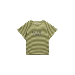 Tom Tailor T-Shirt in green offwhite tee stripe | Gr.: L