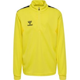 Hummel Halbrei&szlig;verschluss Sweatshirt Hmlauthentic Kinder in BLAZING YELLOW | Gr.: 116